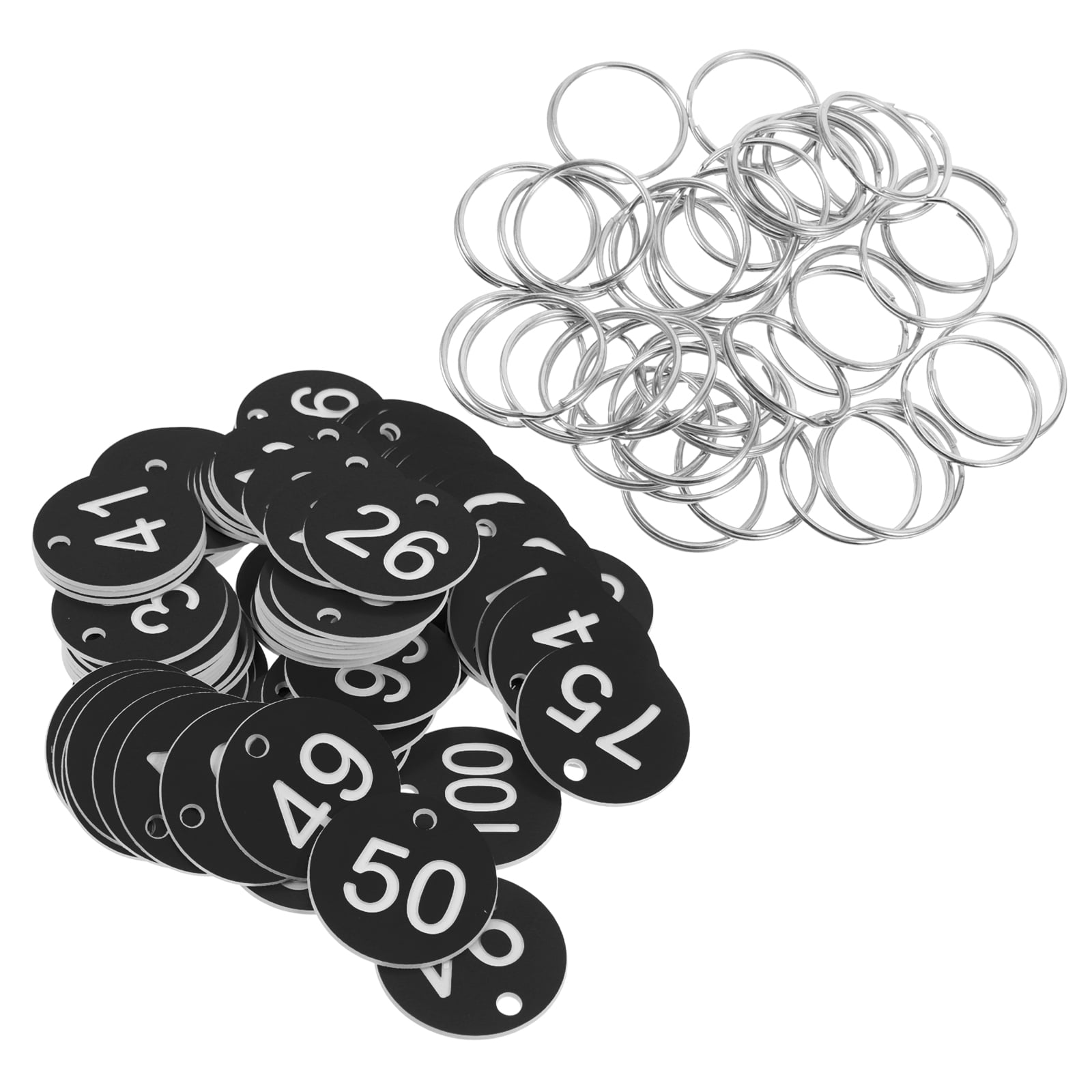 100 Pcs Circular Label Number Board Labels Digital - Walmart.com