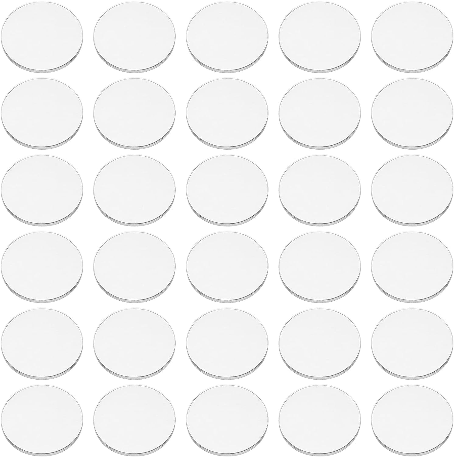 100 Pcs Clear Circles Acrylic Sheet 1 inch Circular Miniature Bases ...