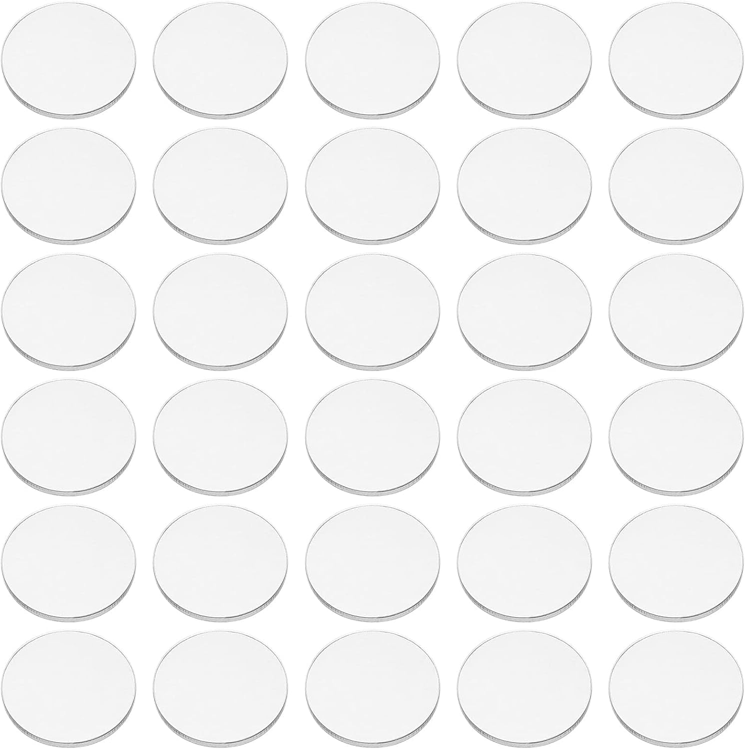 100 Pcs Clear Circles Acrylic Sheet 1 inch Circular Miniature Bases ...