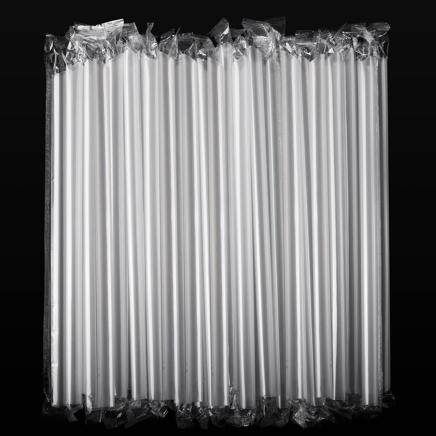 100 Pcs Clear Disposable Jumbo Smoothie Straws & Boba Straws, Wide ...