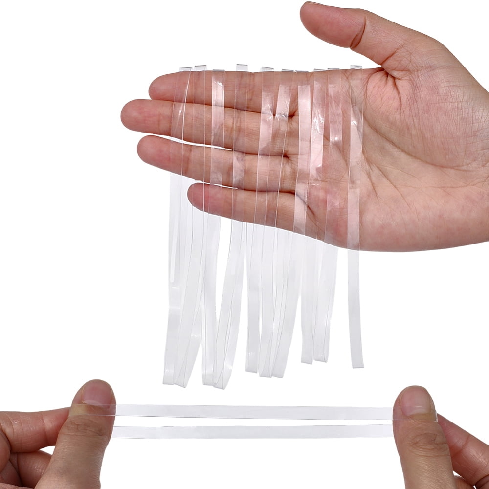 100 Pcs Clear Large Rubber Bands 5mm Wide Heavy Duty Binding Straps TPU ...