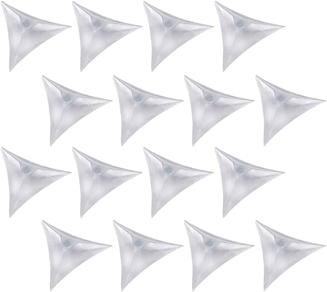 100 Pcs Clear Stair Inside Corner Dust Guards Decorative Triangle Stair ...