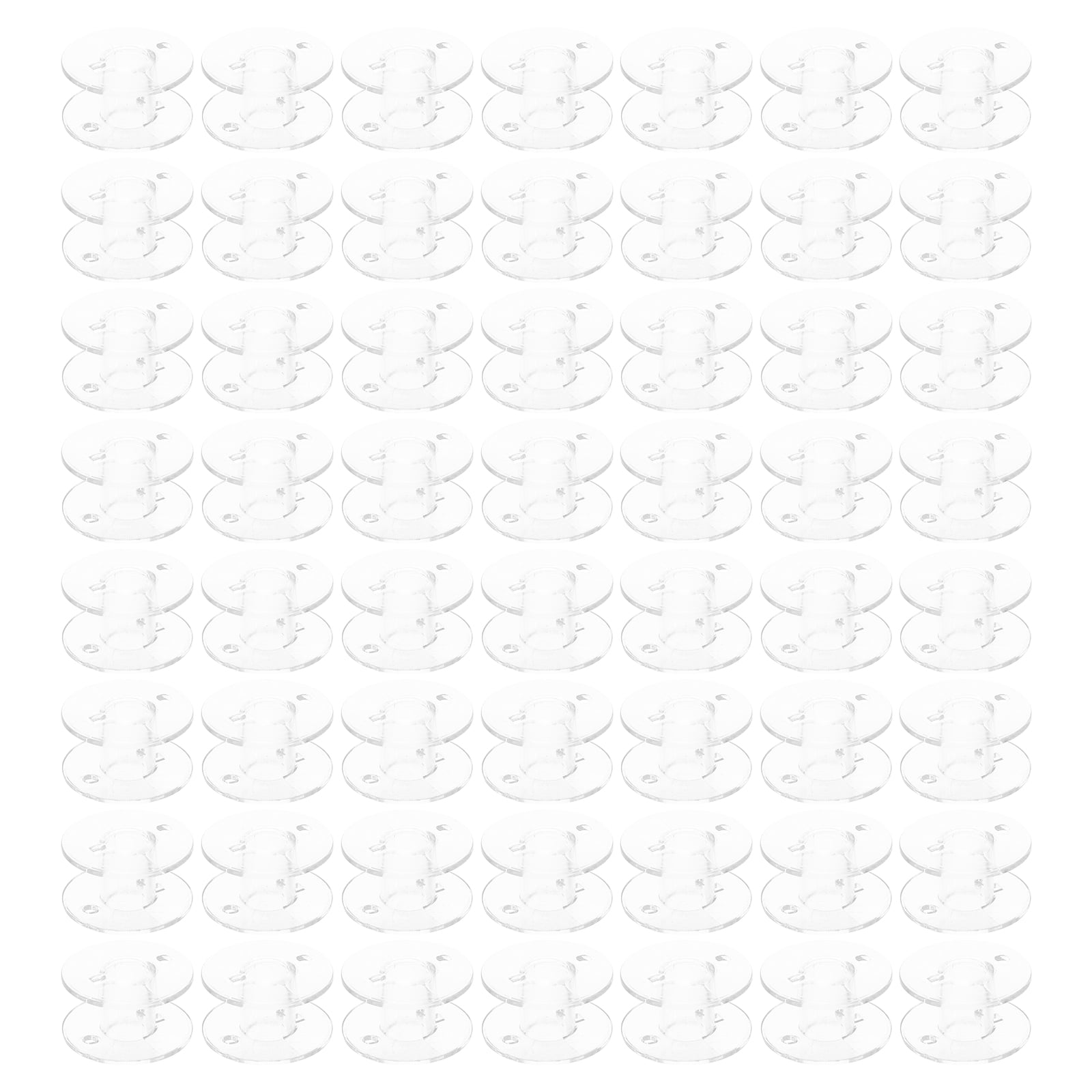 100 Pcs Clear Thread Bobbins Yarn Accessories Machine Transparent ...