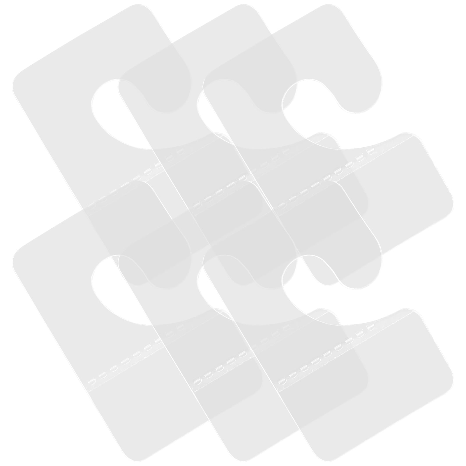 100 Pcs Clothes Hangers Label Clothes Rack Hanger Tags Clear Hanging ...