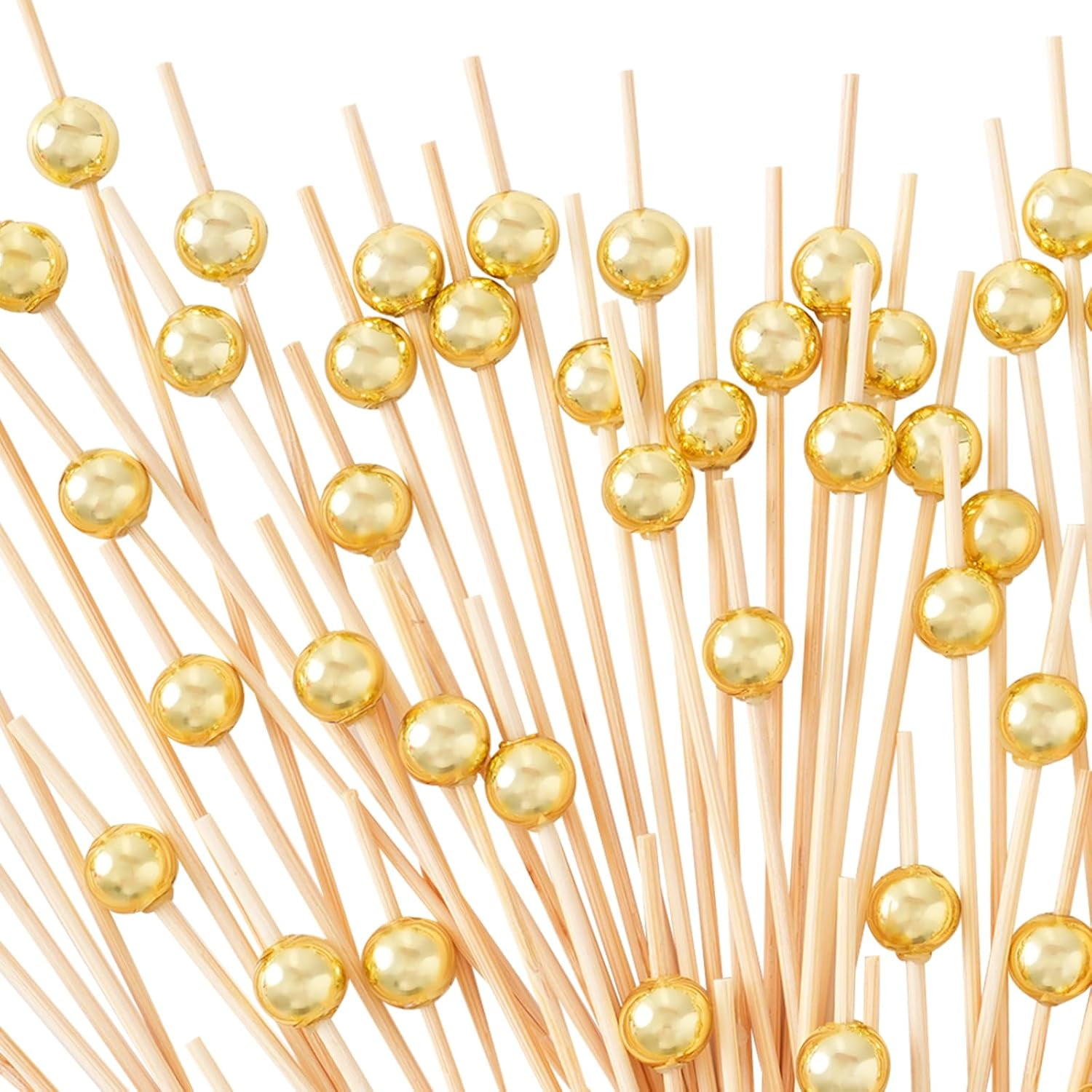 100 Pcs Cocktail Picks,4.7 Inch Food Toothpicks For Appetizers/Bamboo ...