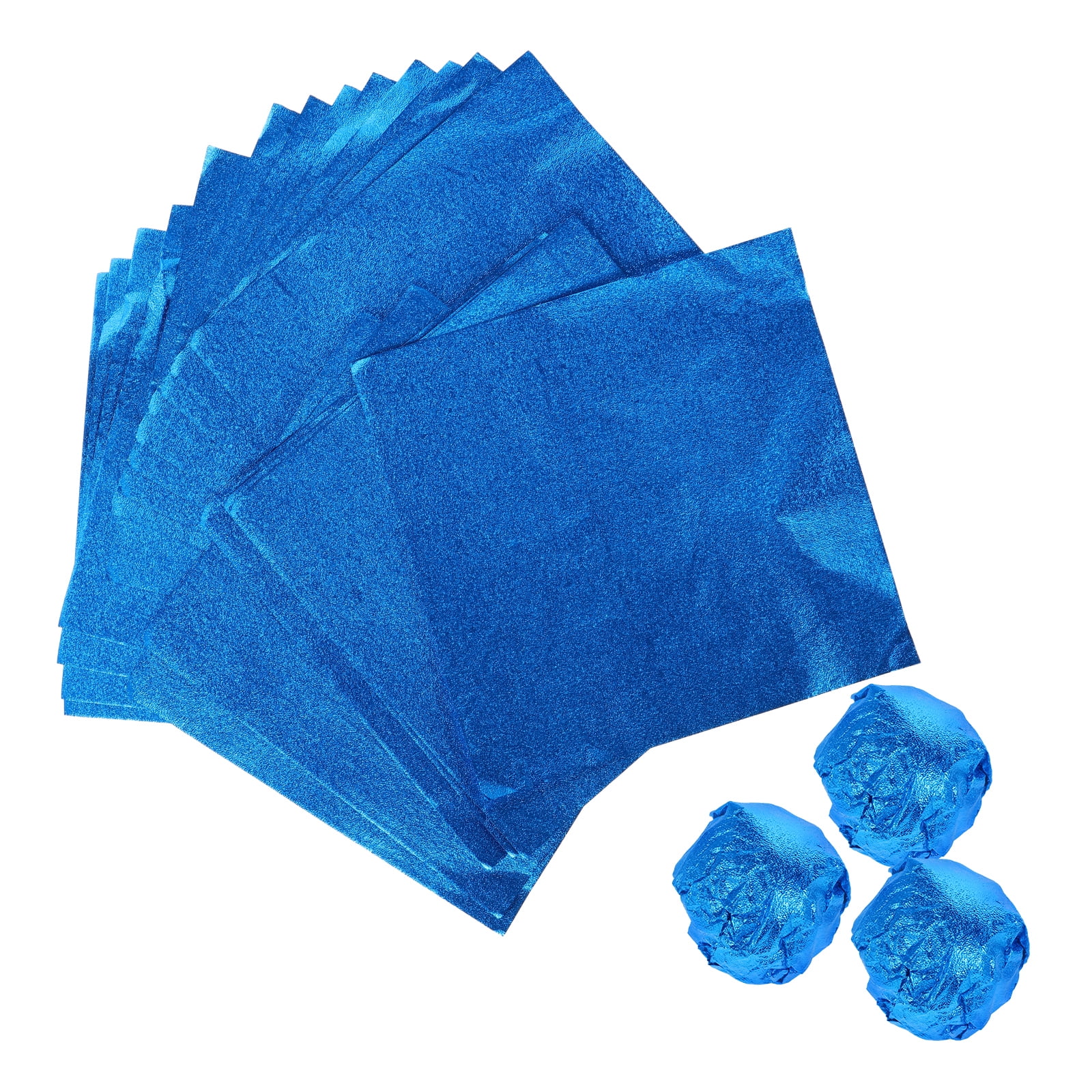 100 Pcs Colored Aluminum Foil Truffle Wrappers Bulk Candy Candied ...