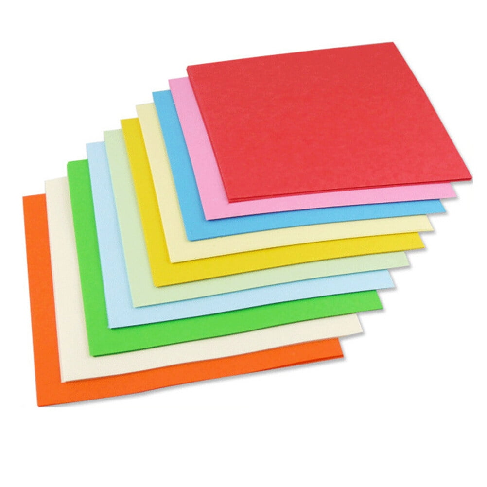 100 Pcs Colored Paper Origami Paper Paper Folding Game DIY Hand Craft ...