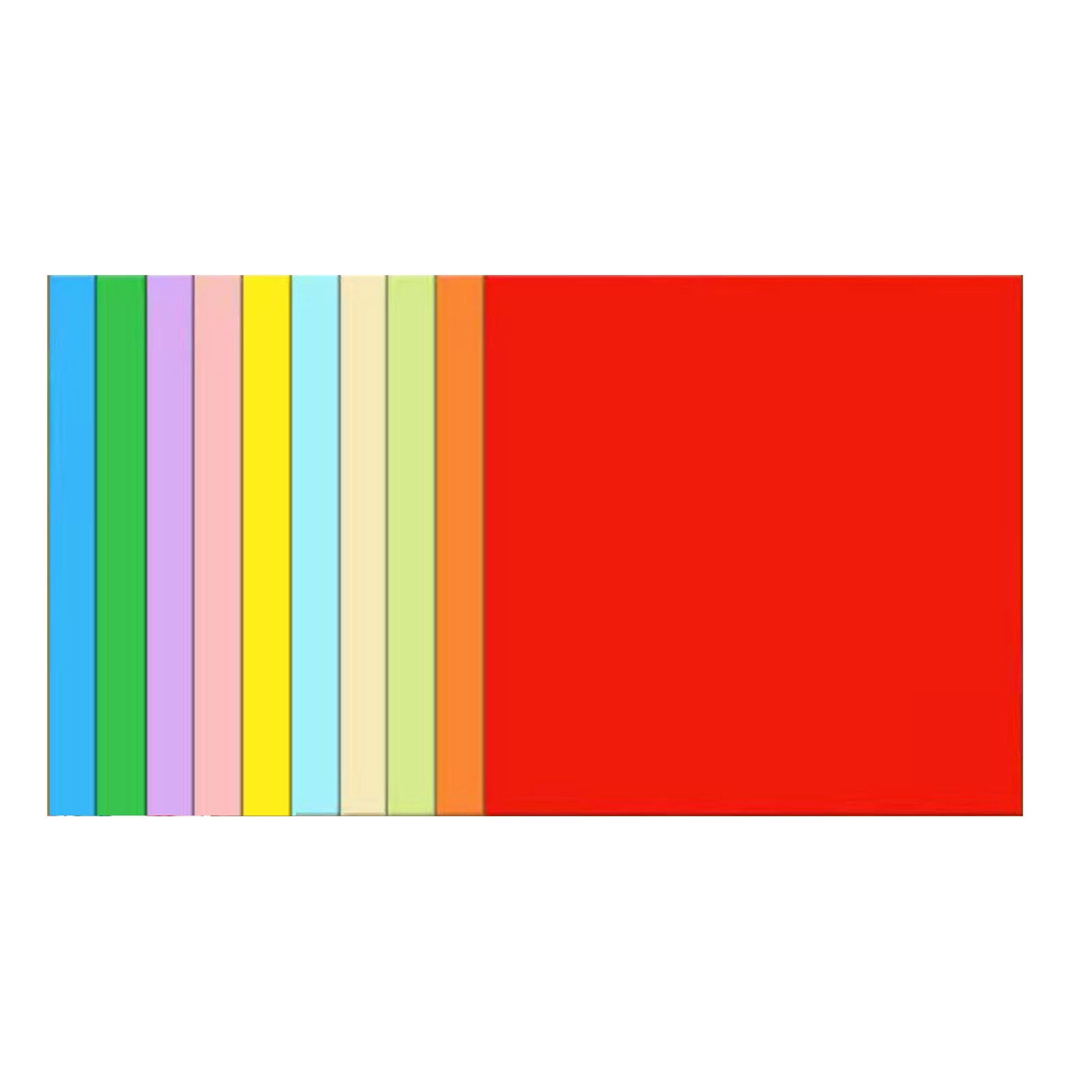 100 Pcs Colorful Paper Double Sided Square Paper for Kids School Arts ...