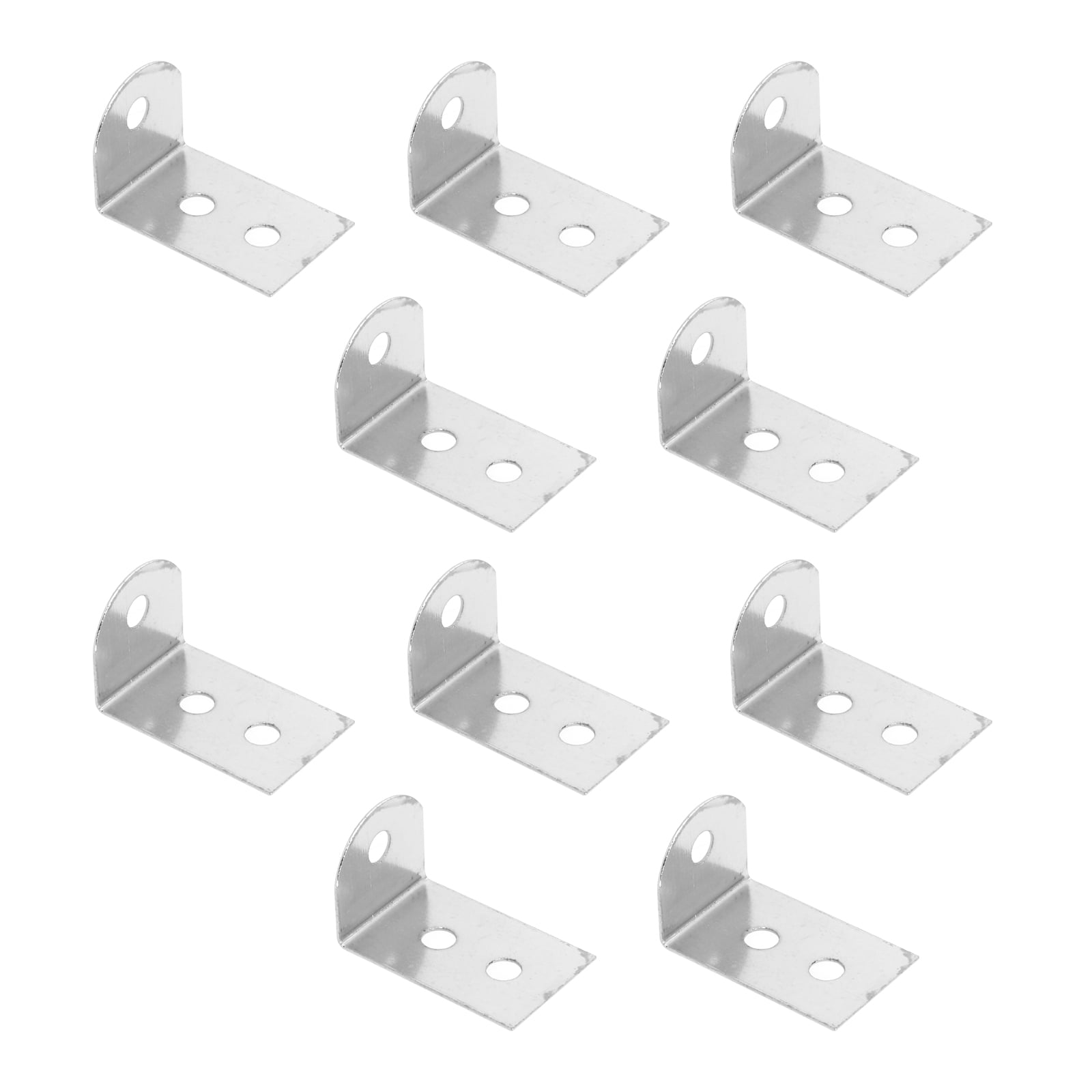 100 Pcs Corner Bracket Fastener Fasteners Poster Light Clips Silver ...