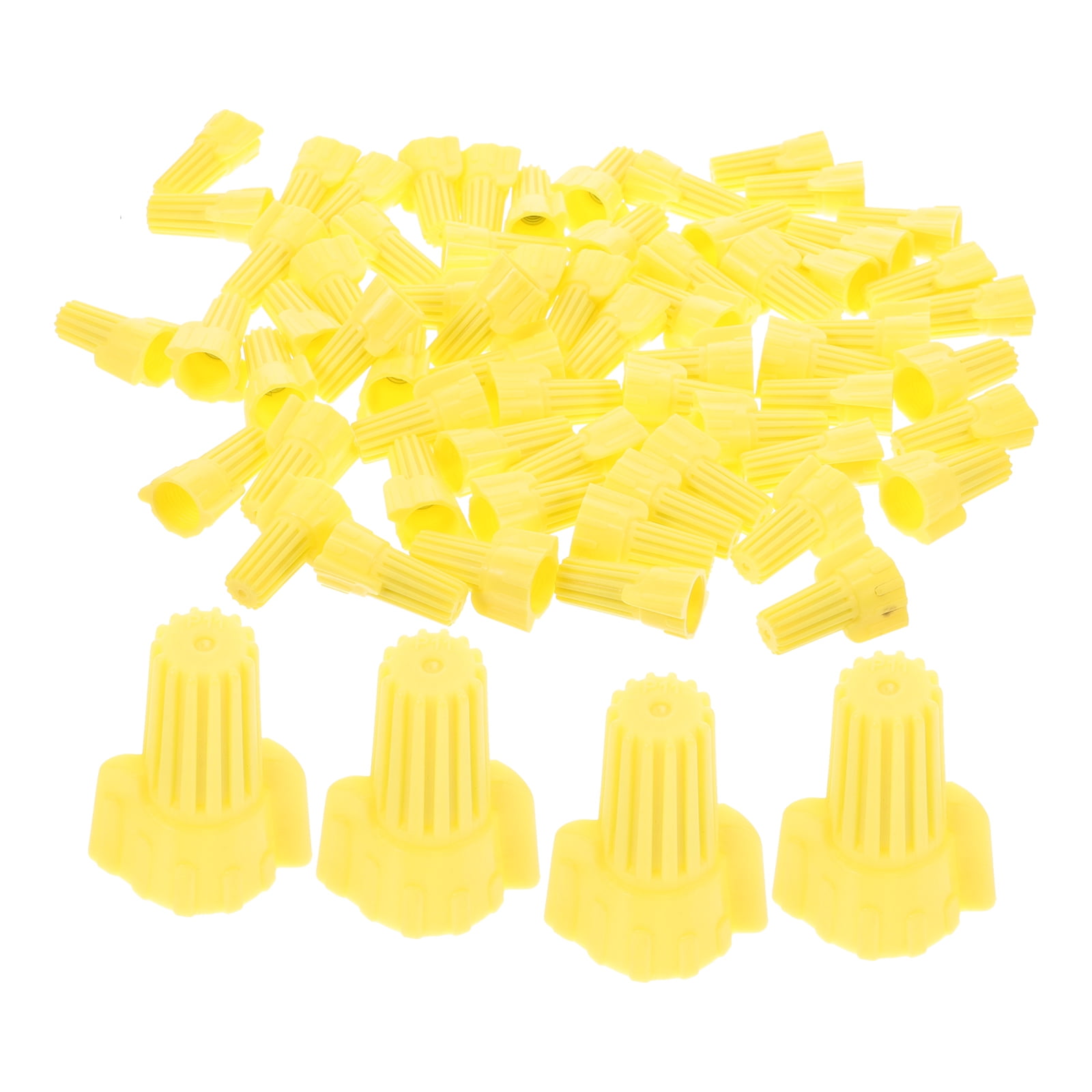 100 Pcs Crimping Cap Terminal Block Nut Wire Terminals Electrical Wire ...