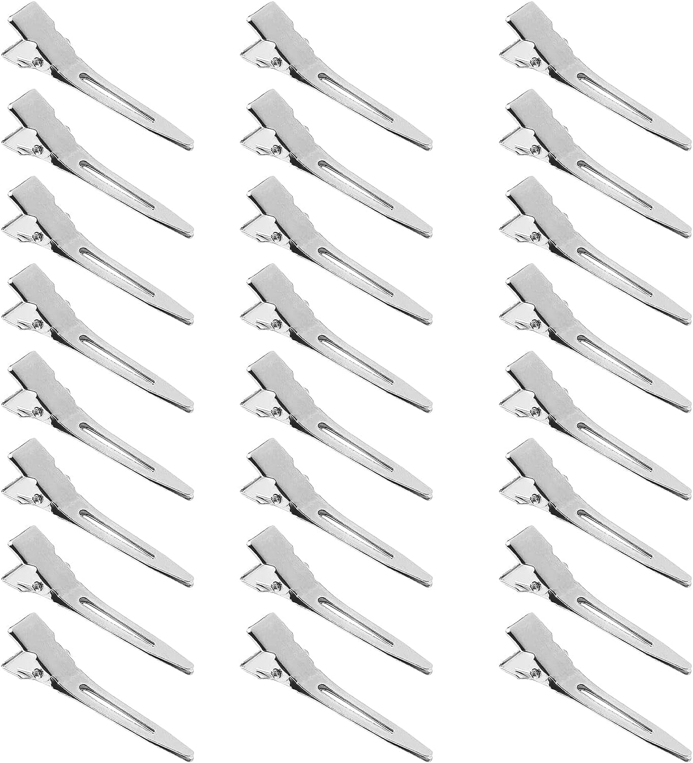 100 Pcs Curl Clips, 1.75 Inches Silver Hair Clips Metal Hair Clips ...