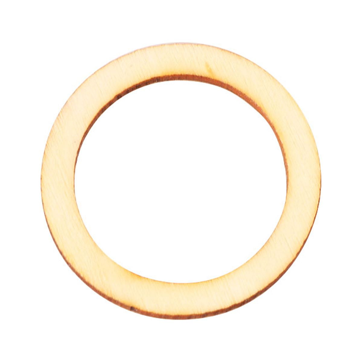 100 Pcs Cut Wooden Shapes Wooden Hollow Circles Kits DIY Handcrafts ...