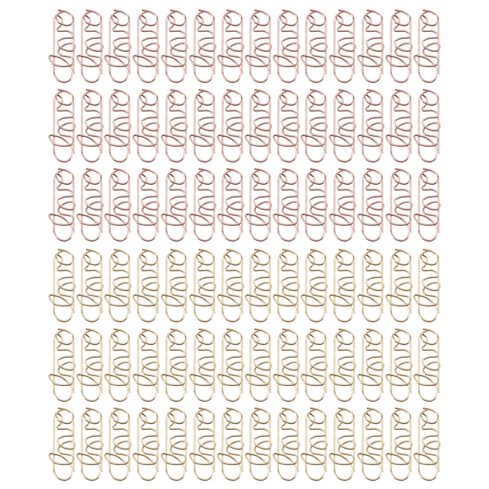 100 Pcs Cute Office Supplies Paper Clip Decorative Bookmarks Clips ...