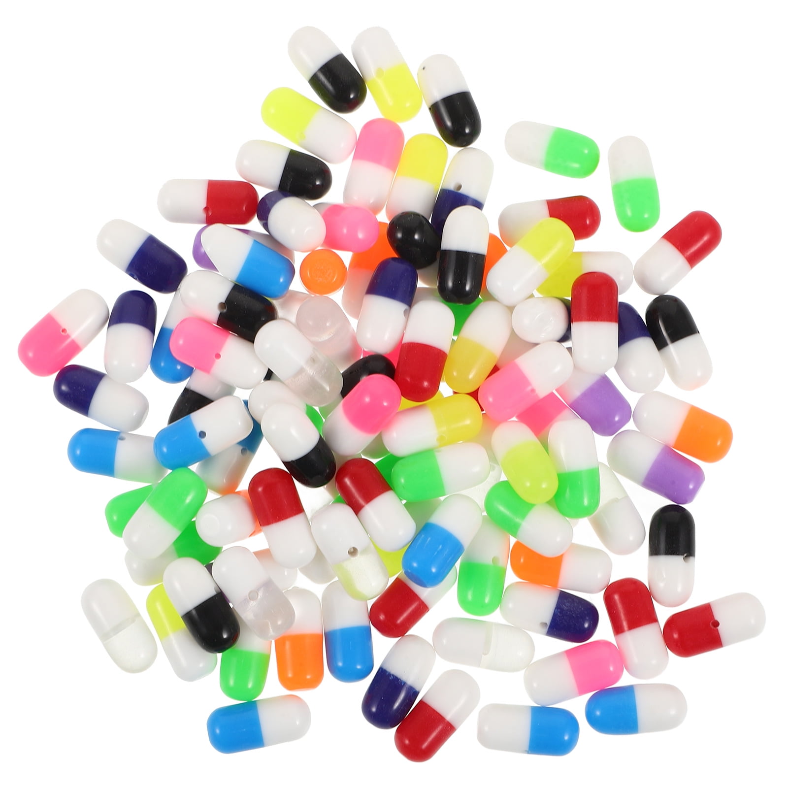 BESTOYARD Pill Pendant Charms Resin 100Pcs 0.2x0.2x0.5In - Walmart.com