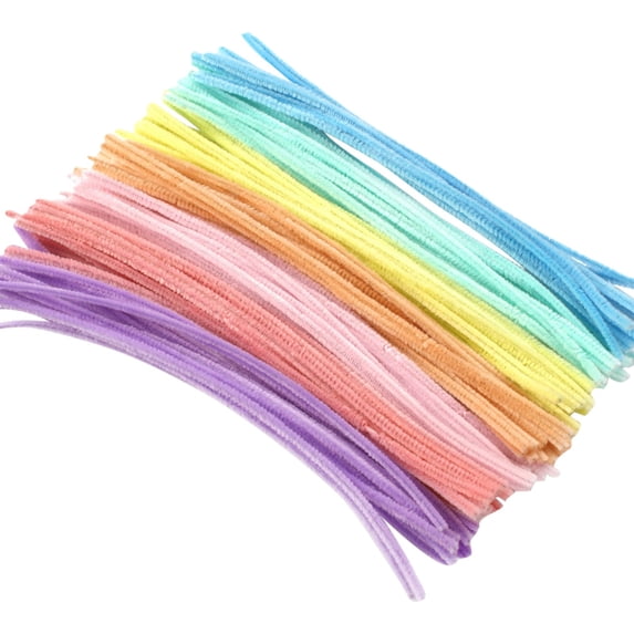 100 Pcs DIY Pipe Cleaners Chenille Stems Soft Twistable Sticks for Kids ...