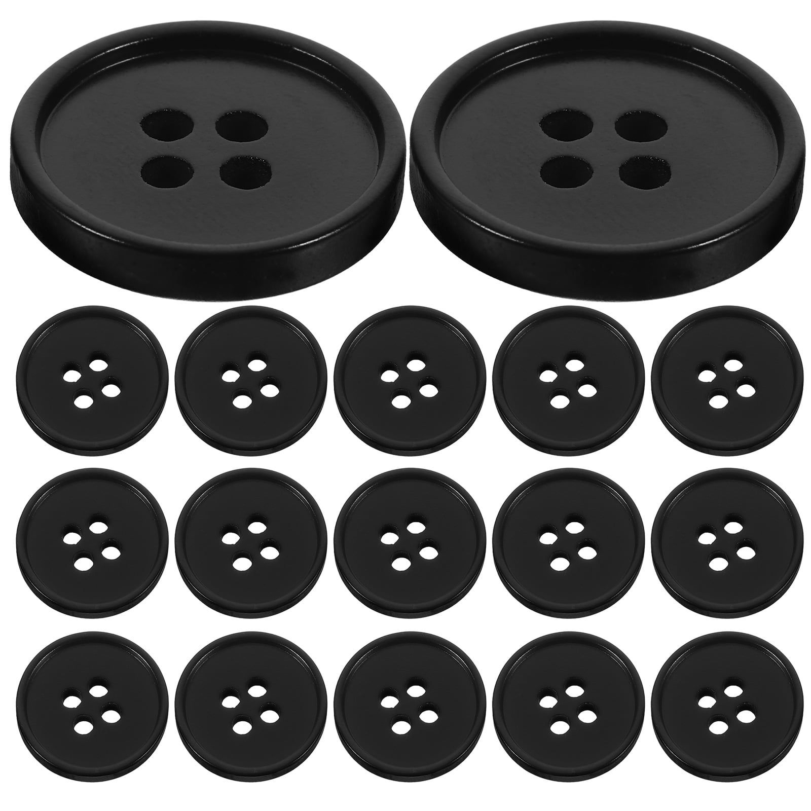 100 Pcs DIY Round Button Handmade Buttons DIY Sewing Button Big Buttons ...