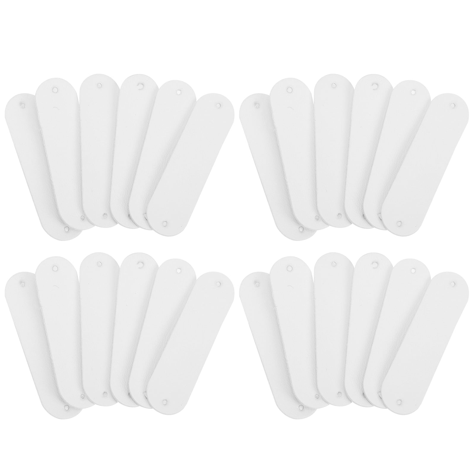 100Pcs White Synthetic Clothing Labels for Decoration Use with Smooth ...