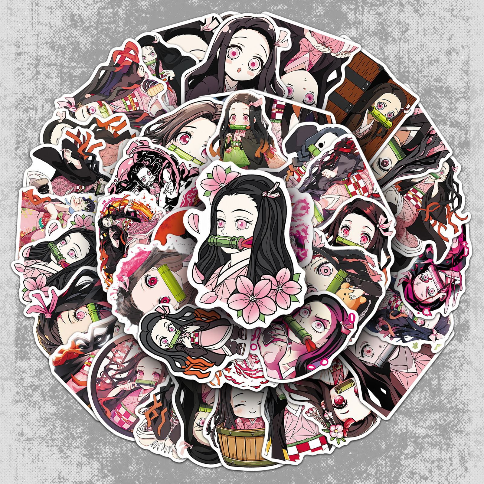 100 Pcs Demon Slayer Cartoon Stickers for Men Teens Adults Vinyl ...