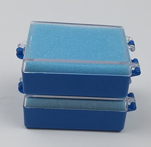 100 Pcs Dental Plastic Tooth Box with Foam Inserts Dental Crowns ...