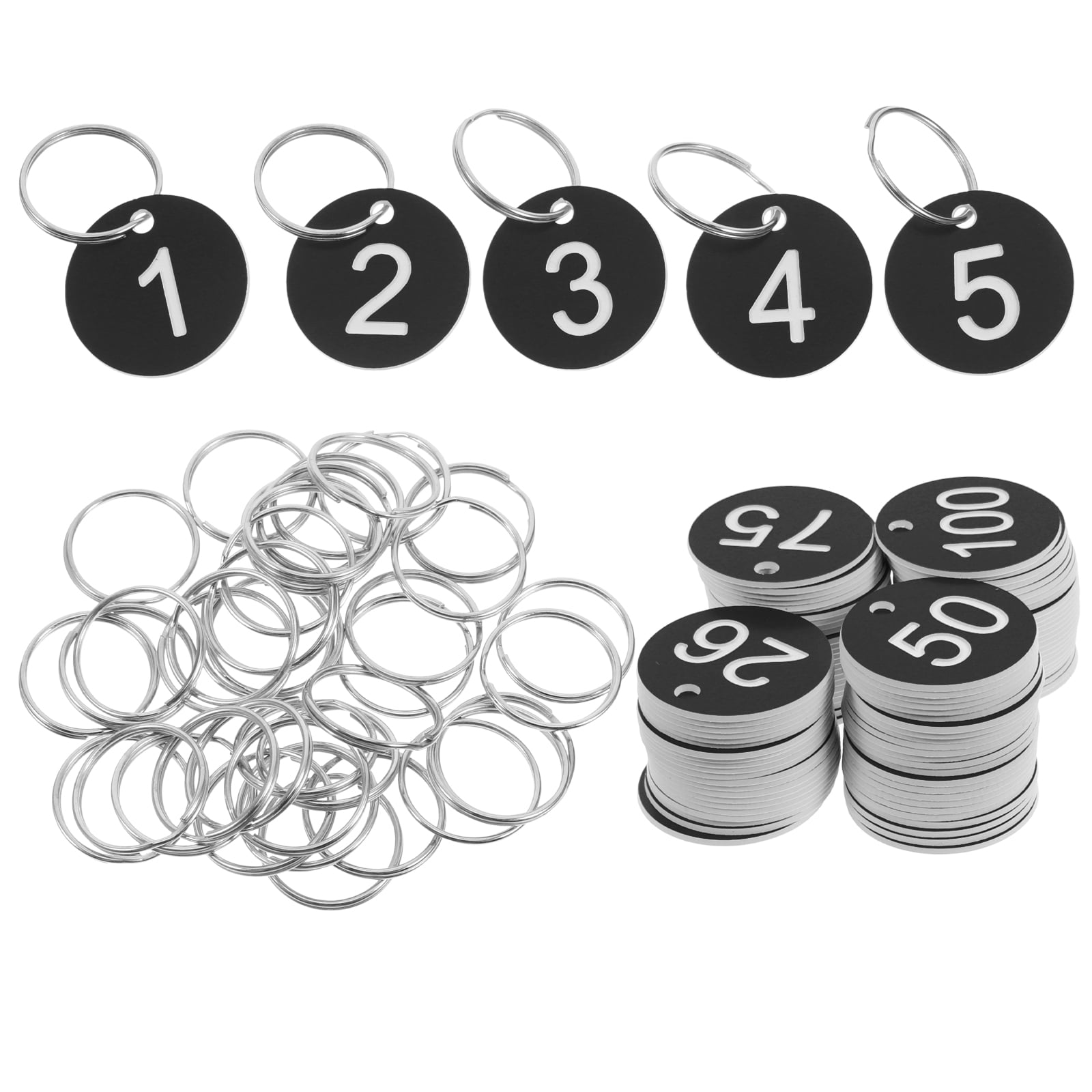 100 Pcs Digital Label Number Board Labels Hand Circle Tags 2025 Photo ...