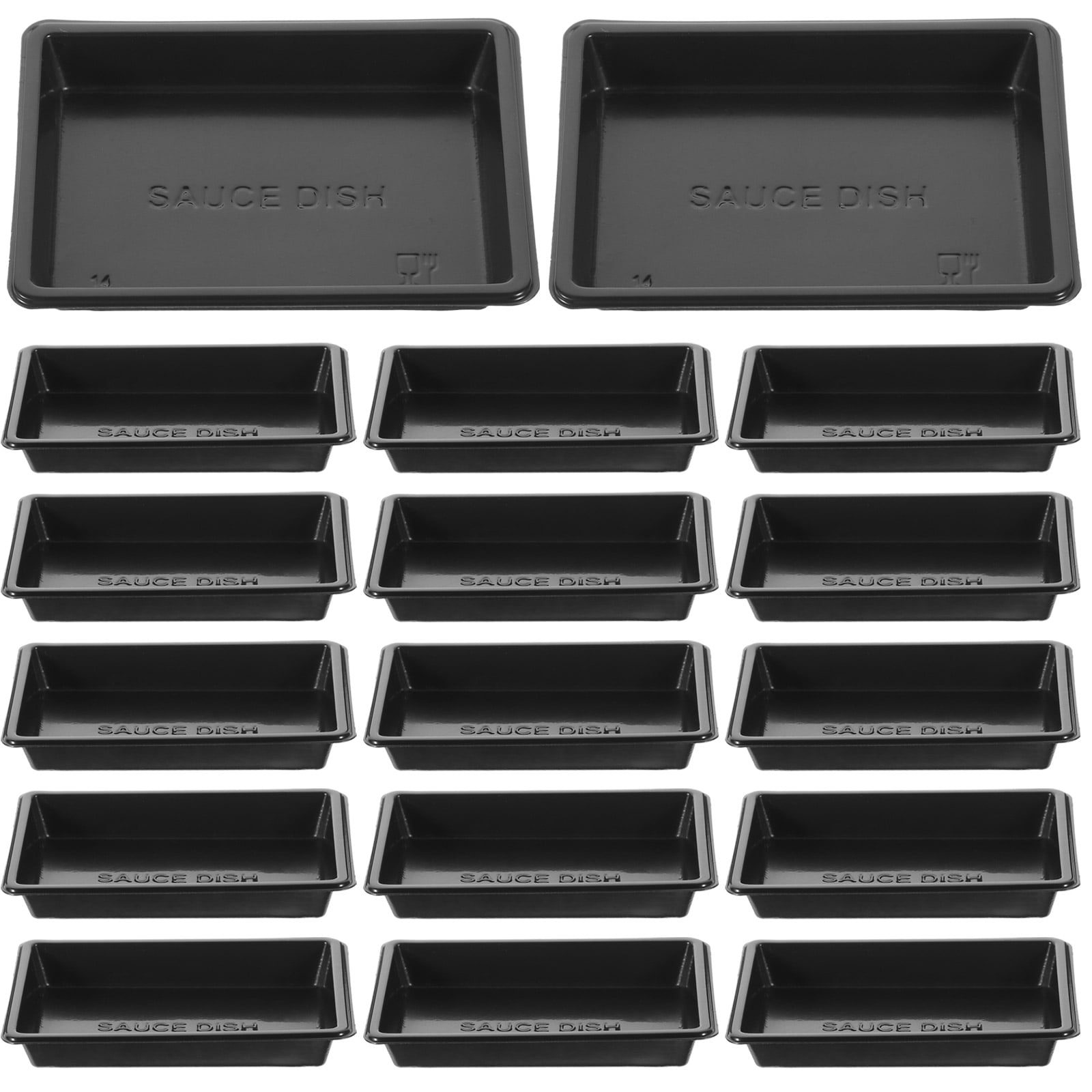100 Pcs Dipping Dish Saucers Dish Appetizer Serving Tray Condiment ...