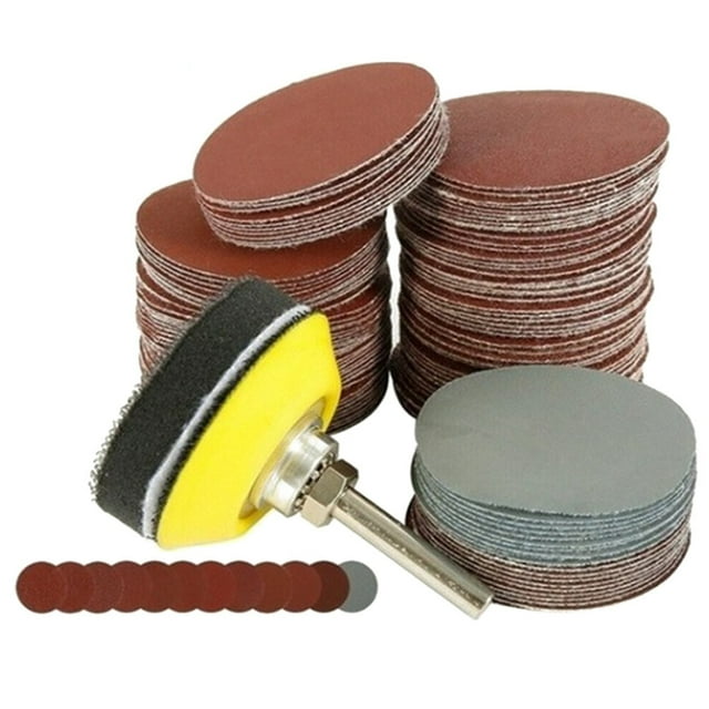 100 Pcs Disc Sandpaper Set Pieces Legal Pads Circular Round Sanding ...