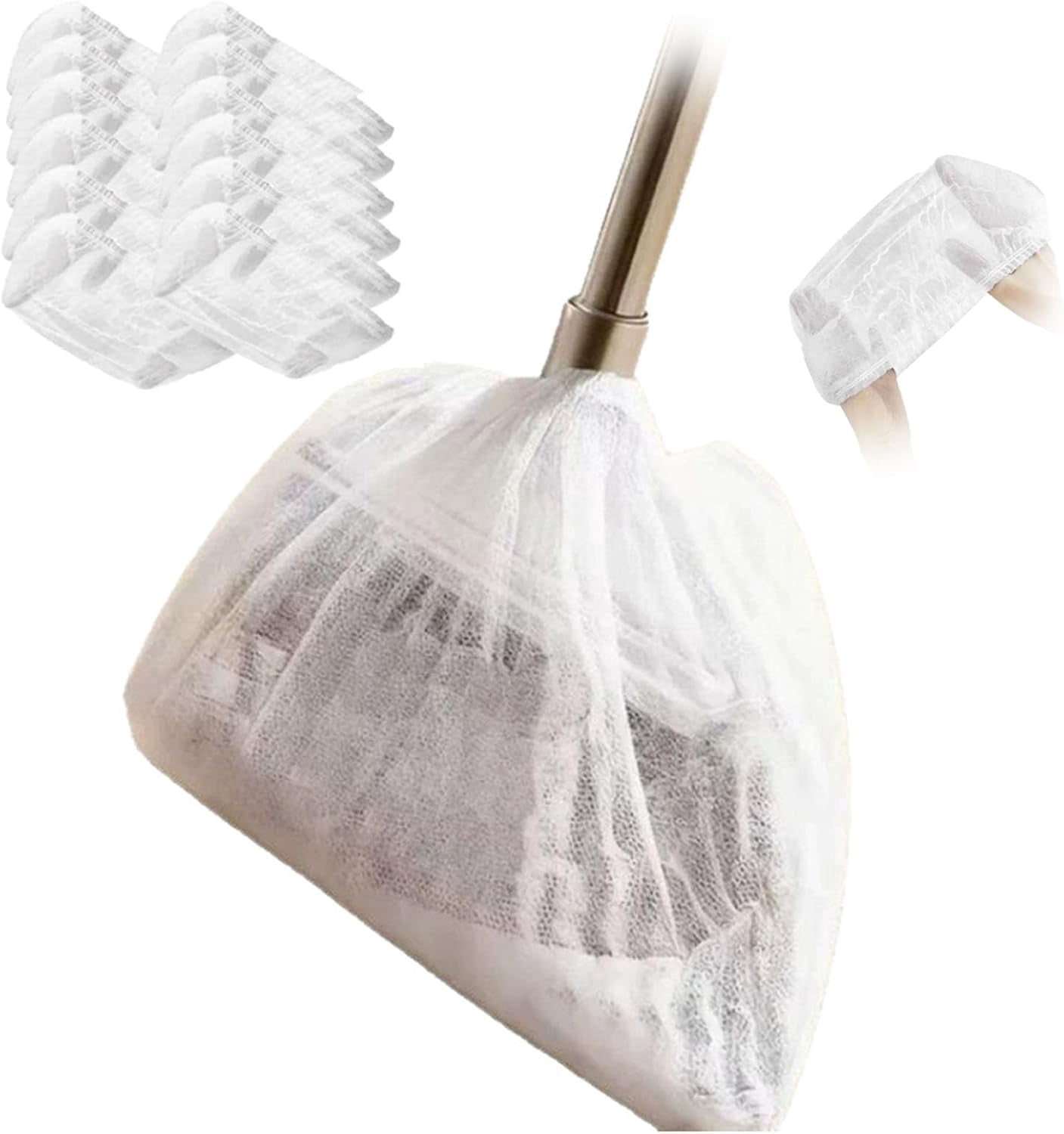 100 Pcs Disposable Broom Covers for Sweeping, Fundas Desechables para ...