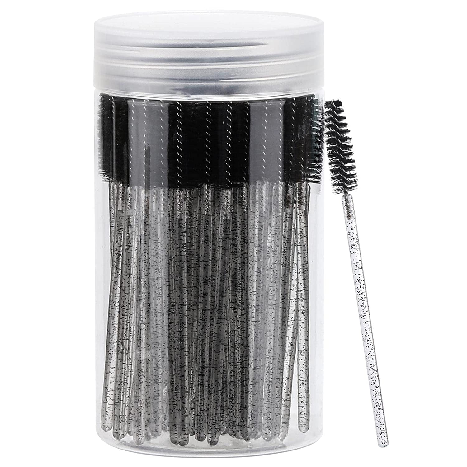100 Pcs Disposable Crystal Eyebrow Spoolies Brush for Eyelash ...