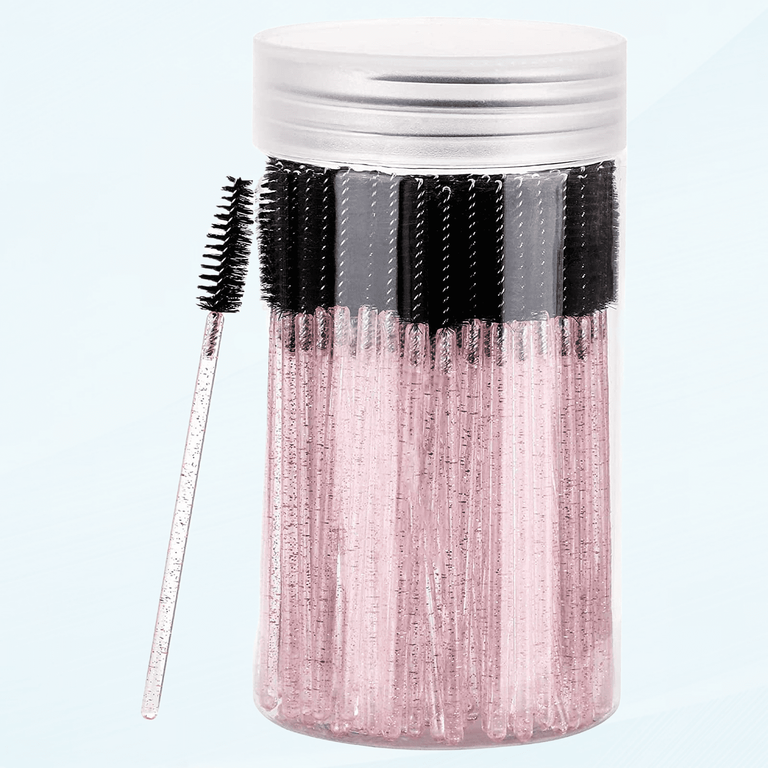 100 Pcs Disposable Crystal Eyebrow Spoolies Brush for Eyelash ...