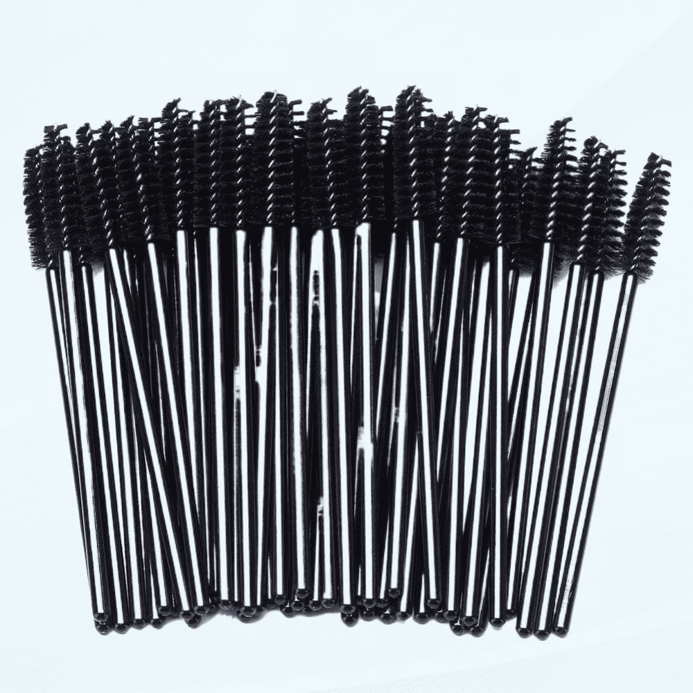 100 Pcs Disposable Eyelash Spoolies Brush Mascara Applicator Lash Wand ...