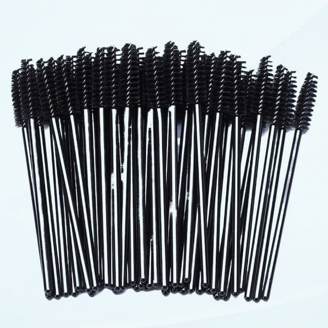 100 Pcs Disposable Eyelash Spoolies Mascara Brush Applicator Lash Wand ...