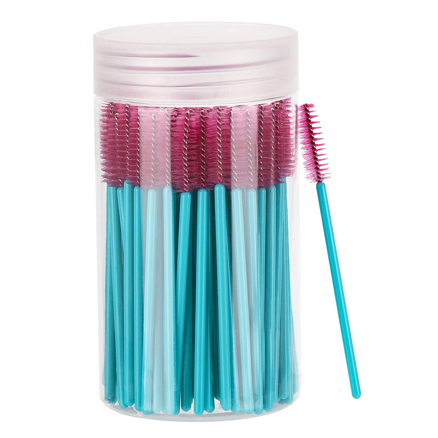 100 Pcs Disposable Eyelash Spoolies, Mascara Wands Eyebrow Brushes with ...