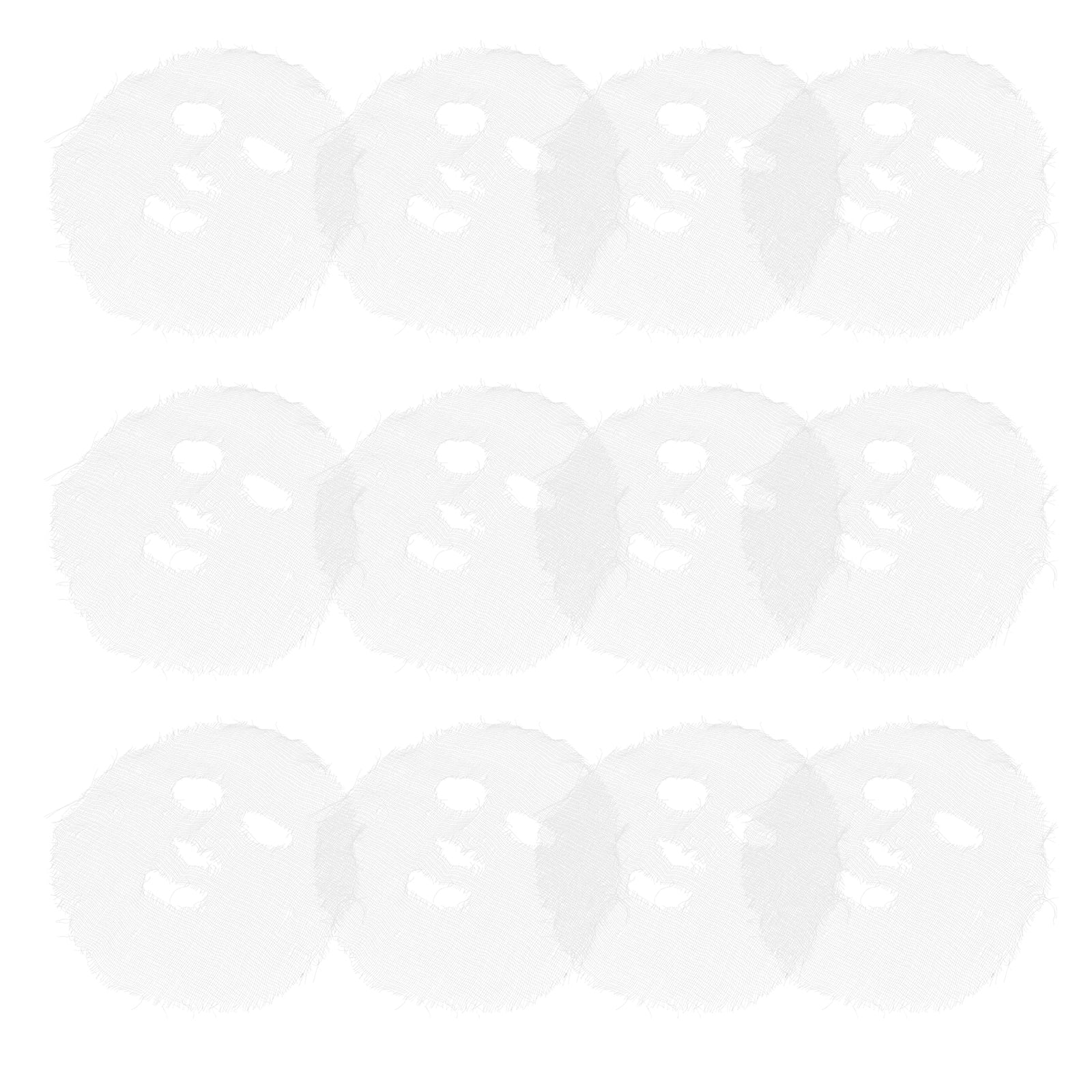 100 Pcs Disposable Facial Gauze Mask Sheets DIY Compressed Paper Masks ...