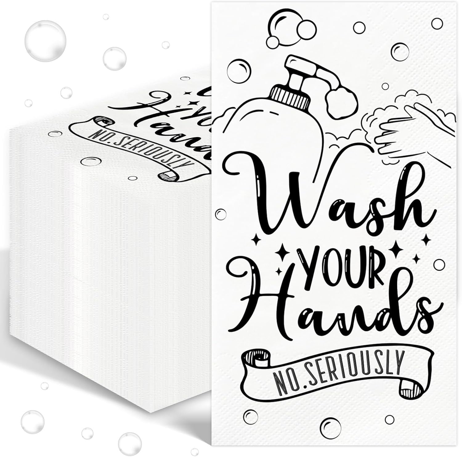 100 Pcs Disposable Hand Towels for Bathroom Paper Towels for Guests 3 ...