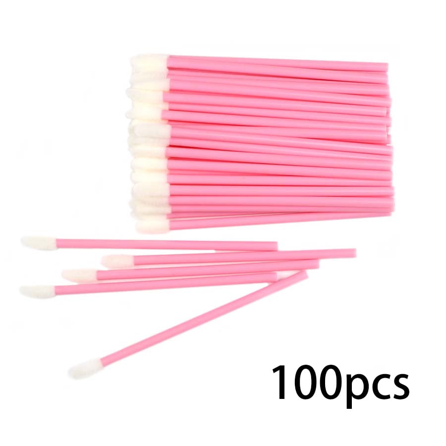 100 Pcs Disposable Lip Lint Free Applicators Lipstick Testers Wands ...