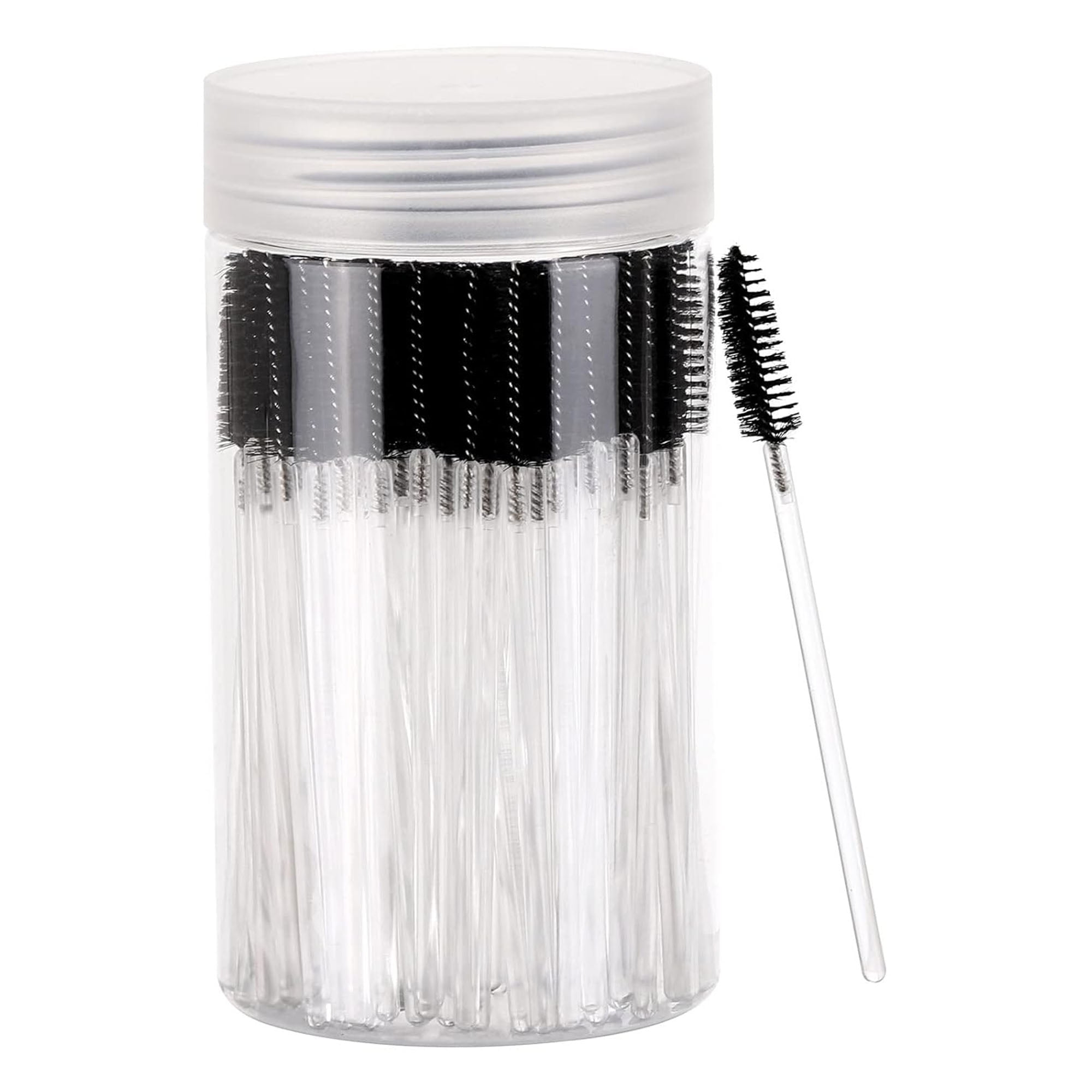 100 Pcs Disposable Mascara Wands, Crystal Eyebrow Spoolies Brush for ...