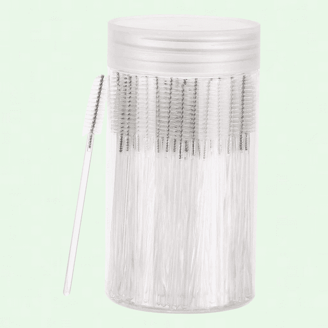 100 Pcs Disposable Mascara Wands, Crystal Eyebrow Spoolies Brush for ...