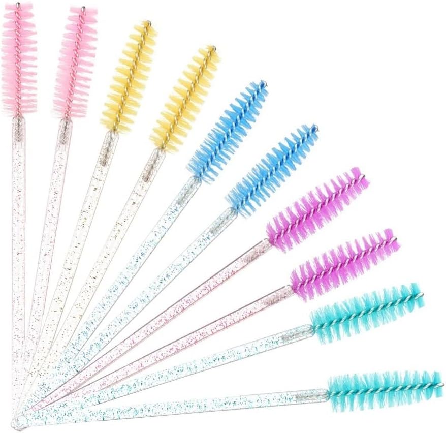 100 Pcs Disposable Mascara Wands, Eyelash Brush Spoolies for Eyebrow ...