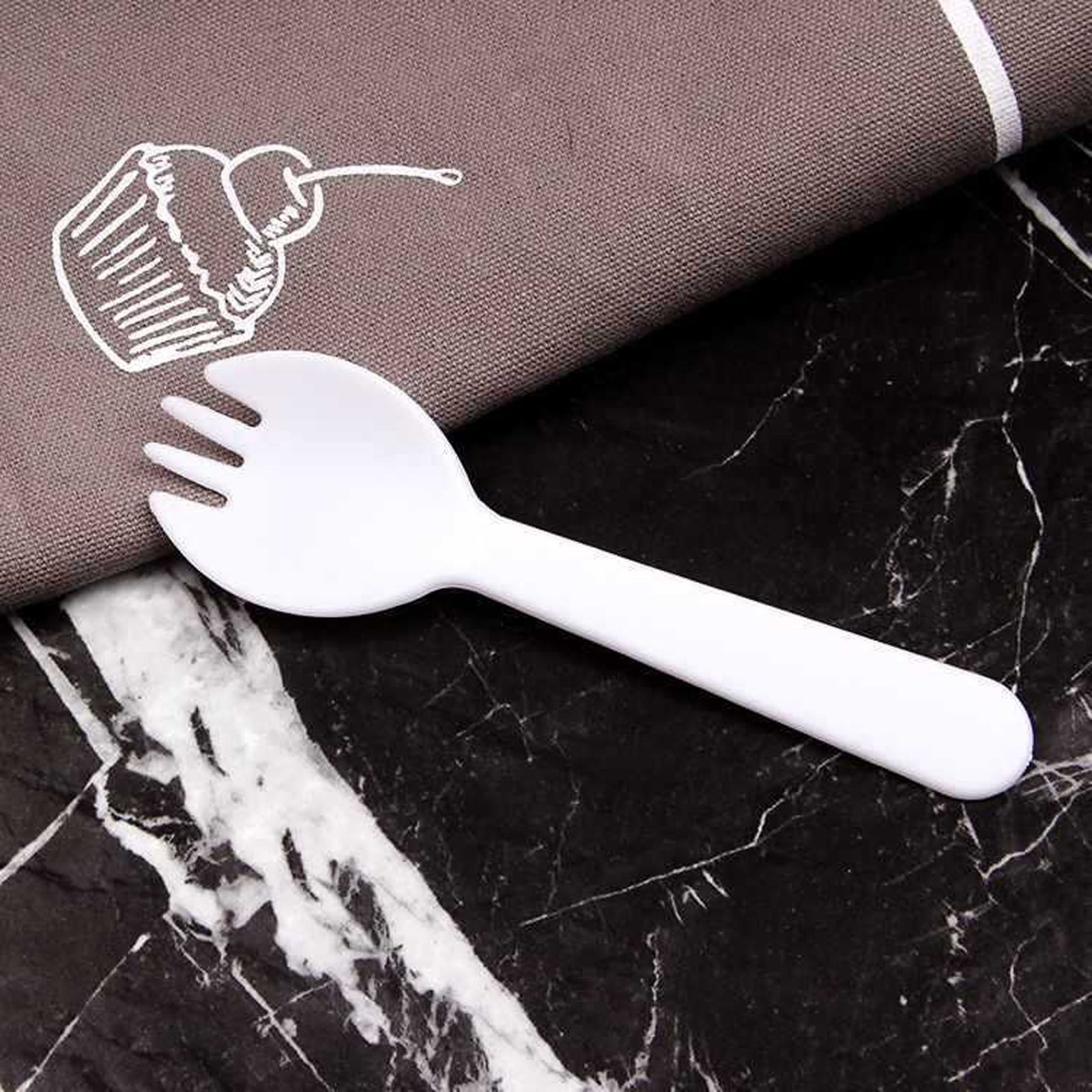 100 Pcs Disposable Plastic Birthday Cake Forks - Individually Wrapped ...