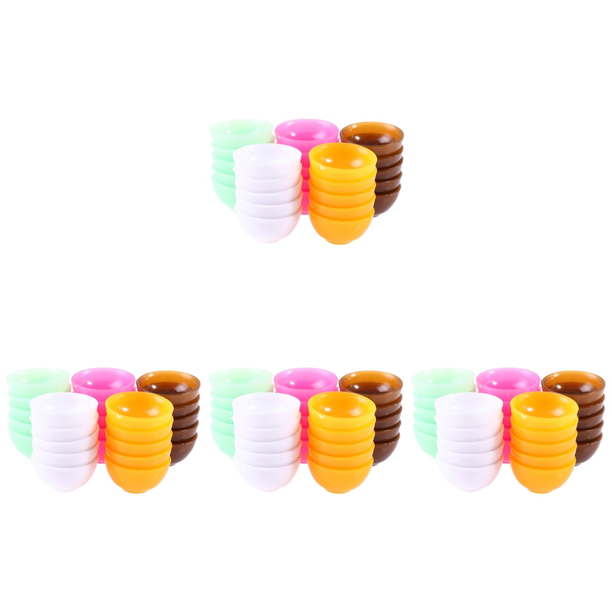 MERRYHAPY 100Pcs Assorted Color Mini House Bowls Collectors Toy for ...