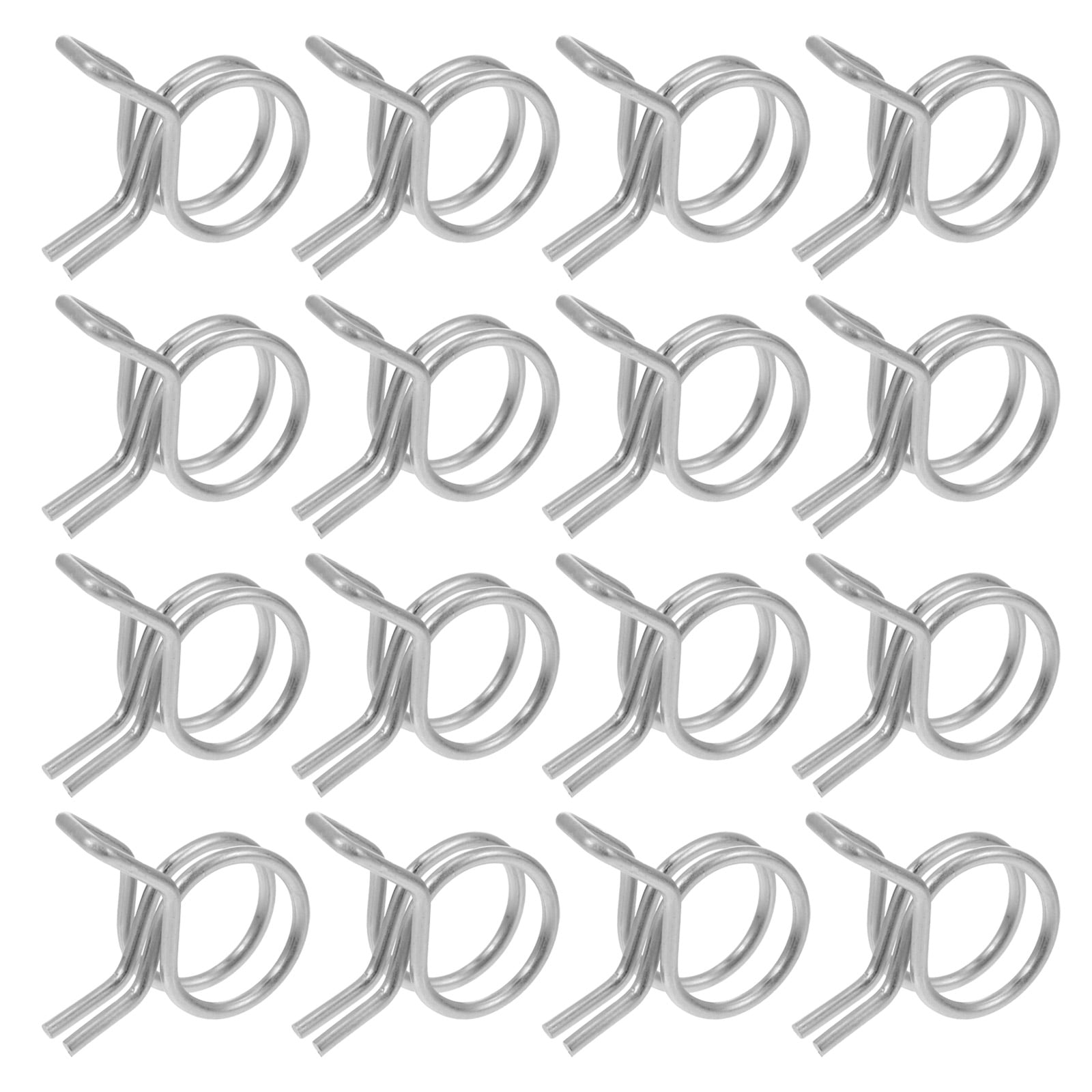 100 Pcs Double Hose Clamps Cord Clip Securing Hose Connecting Clips 1/4 ...
