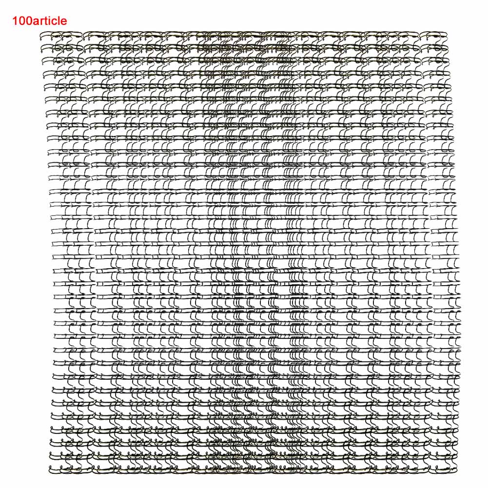 100 Pcs Double Loop Binding Wire, Binding Wire 3:1 Pitch, 34 Turns, Double Loop Binding Wire ...