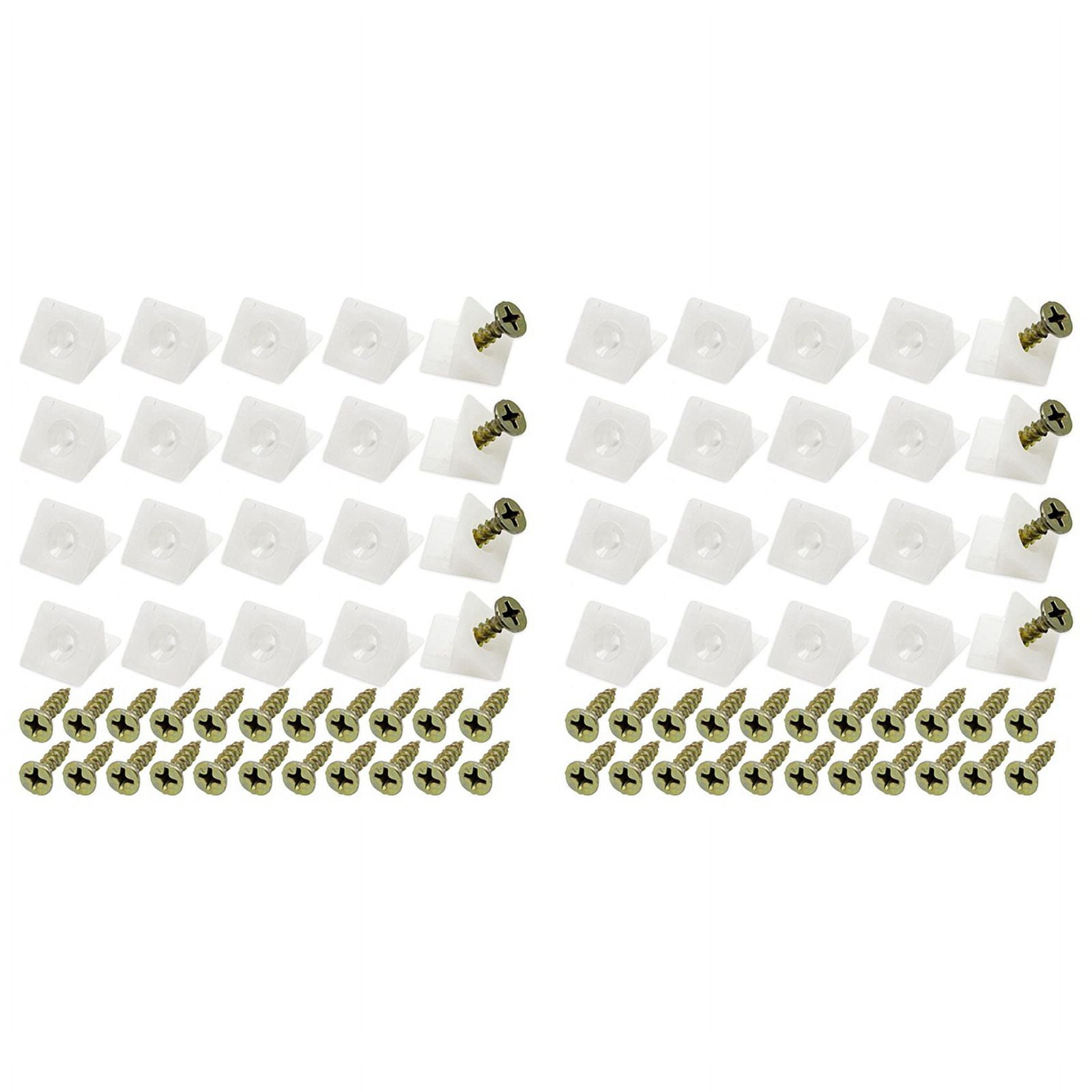 100 Pcs Drawer Supports, White Plastic Drawer Bottom Sagging Repair ...