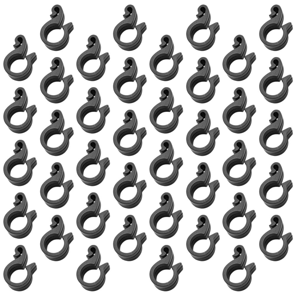 100 Pcs Drip Irrigation Pipe Clamp System Hose Clamps Black - Walmart.com