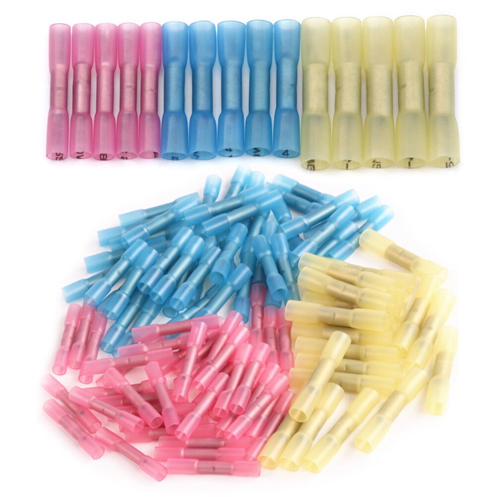 100 Pcs Easy to Use Connectors Electrical Crimp Assorted Wire - Walmart.com