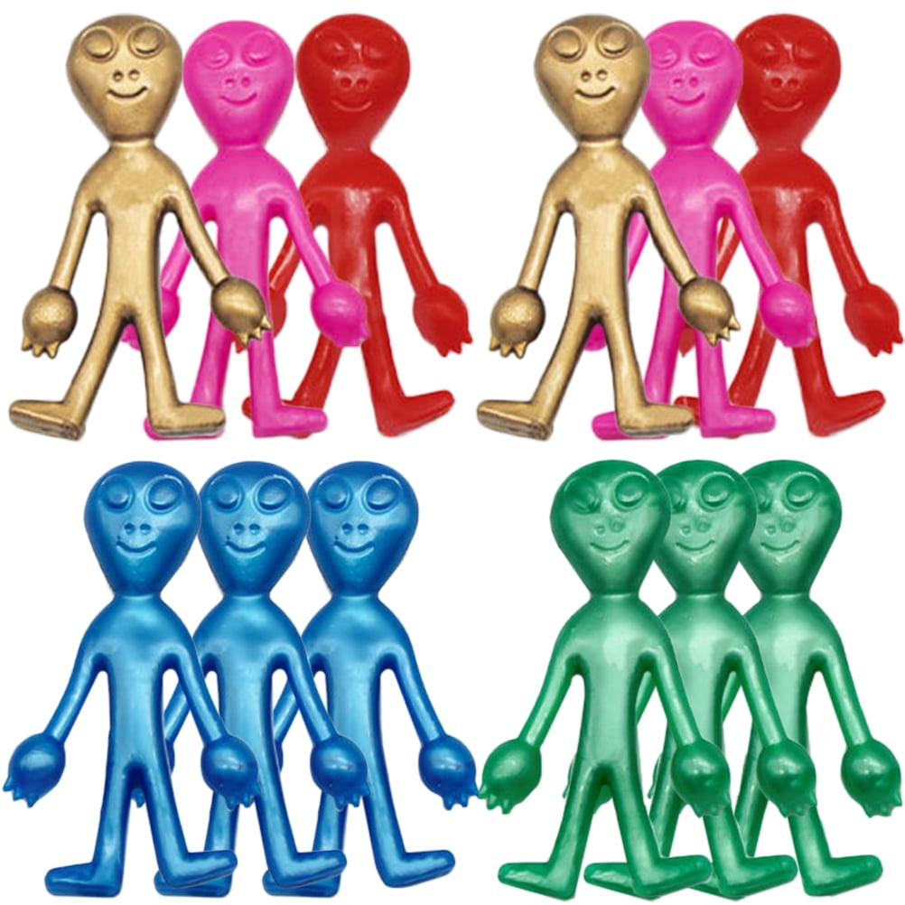 100 Pcs Elastic Alien Kids Toys Sensory Toys Alien Toy Figurines Party ...