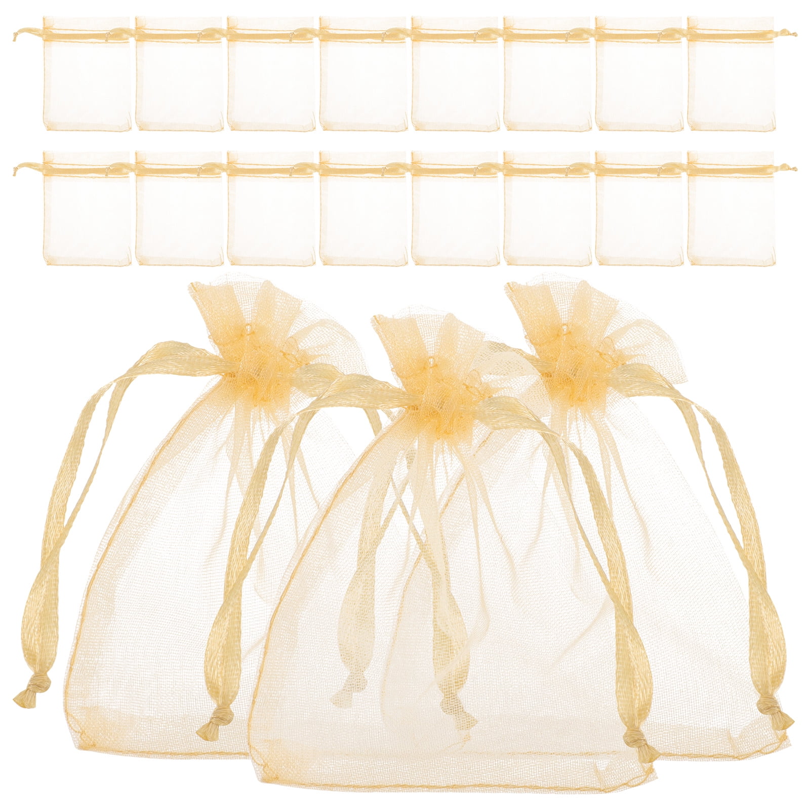 100 Pcs Eugene Sandbag Drawstring Pouches Large Organza Bags Gift Clear ...