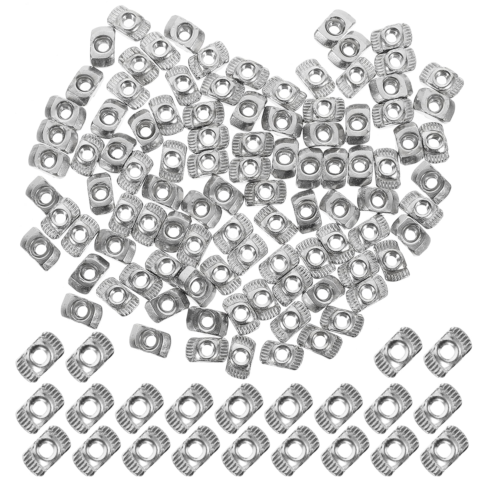 100 Pcs European T-nut Aluminum Profile System Aluminum Extrusions Nuts ...