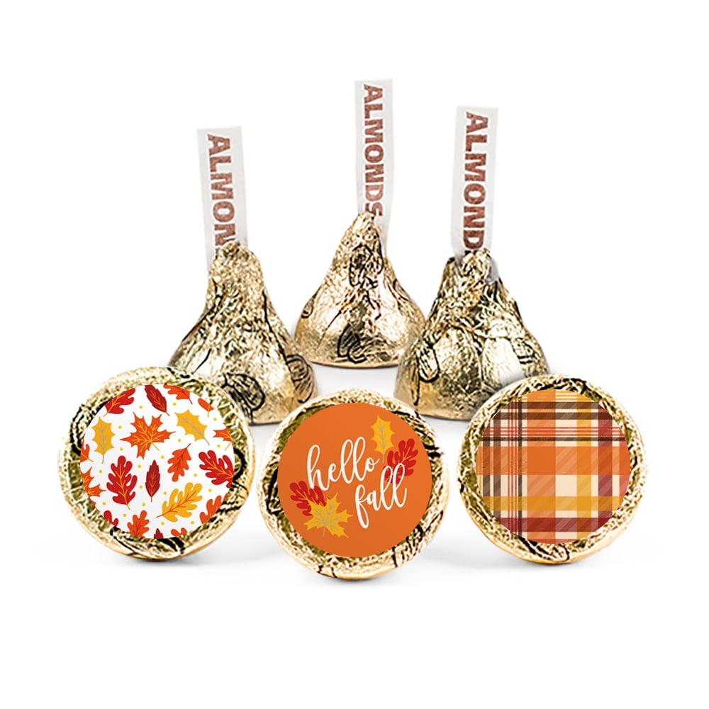 85 pcs Fall Candy Chocolate Hershey's Almond Kisses by Just Candy (13 ...