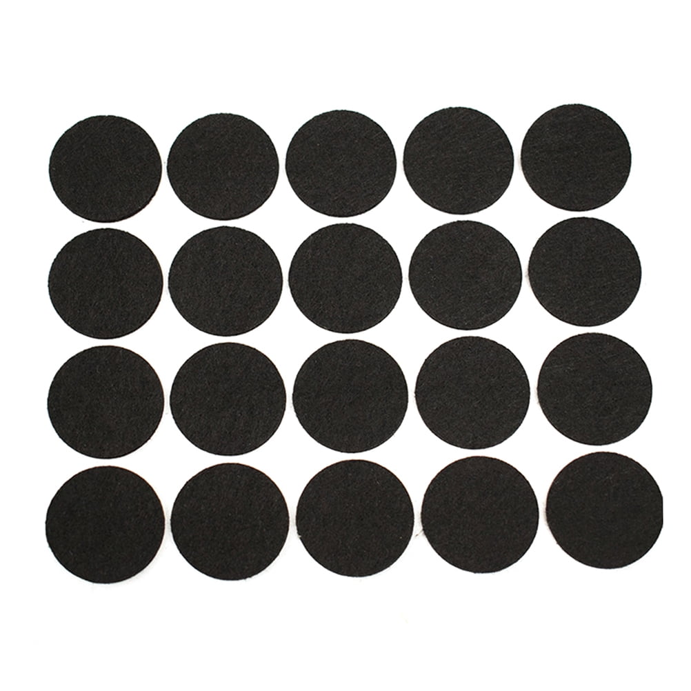 100 Pcs Felt Feet Mats Self-adhesive Non-slip Furniture Pads Round ...